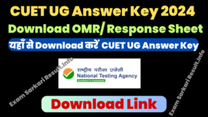 CUET Answer Key 2024 Out- Download OMR, Response Sheet Pdf