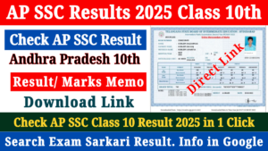 AP SSC Results 2025 Out, Check Andhra Pradesh Board 10th Result, Marks Memo