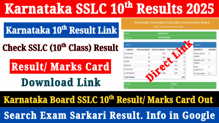 Karnataka SSLC Result 2025 Out, Check KSEAB Class 10th Result at ...