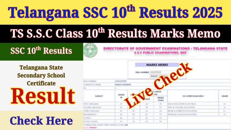 bse.telangana.gov.in SSC Results 2025 Out, Check Manabadi TS 10th Marks Memo