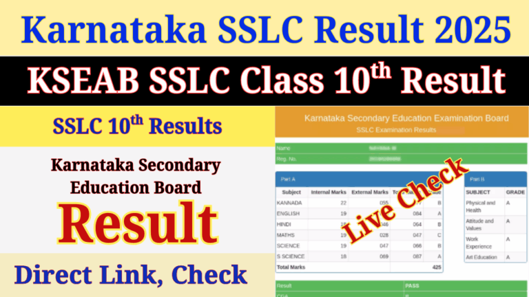 karresults.nic.in SSLC Results 2025 Out, Check Karnataka Board 10th ...