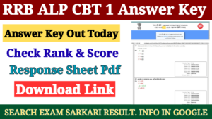 RRB ALP Answer Key 2026, Download Response Sheet, Check Rank & Score Card
